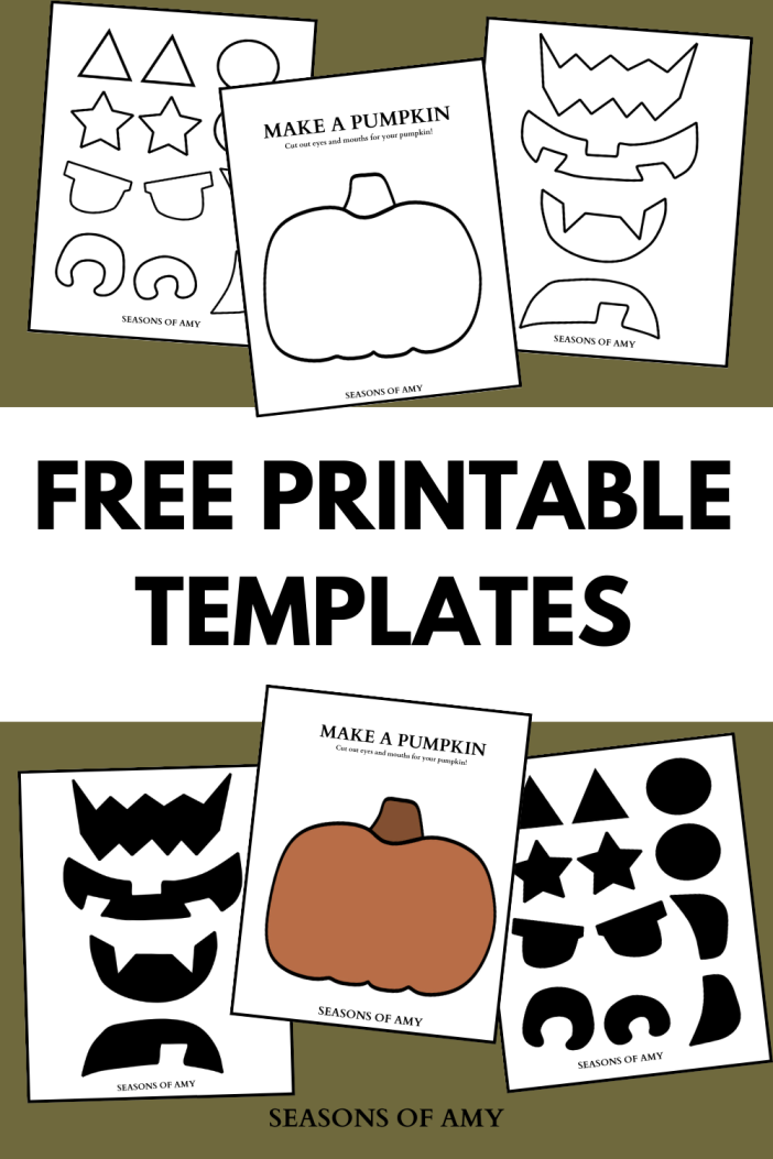 Easy Printable Pumpkin Craft for Kids: Free Templates Inside - Seasons ...