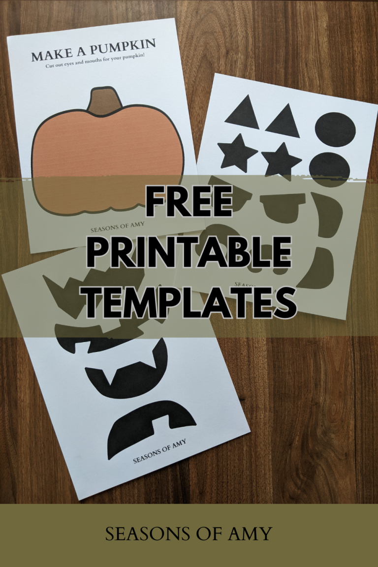 Easy Printable Pumpkin Craft for Kids: Free Templates Inside - Seasons ...