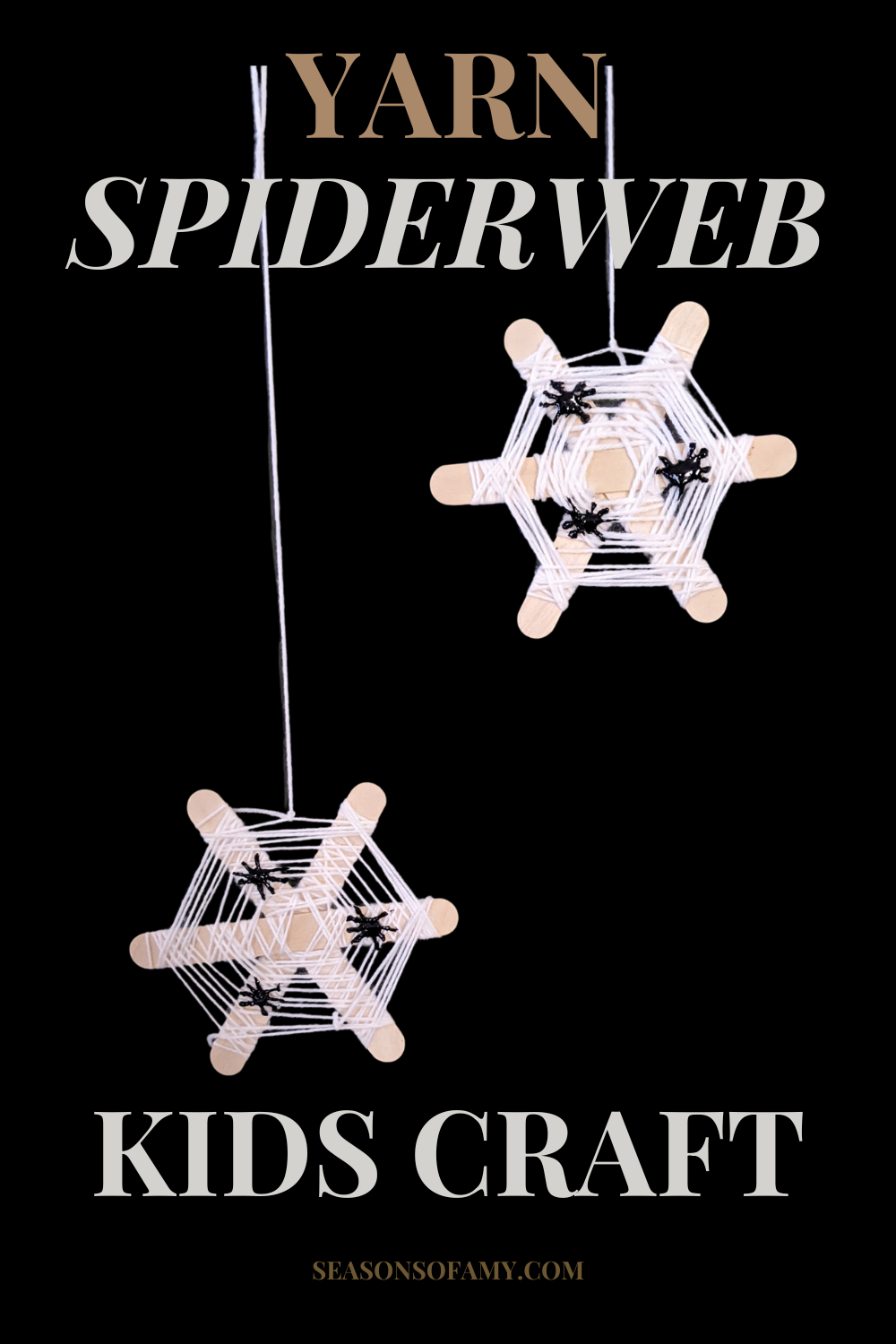 Easy Kids Spider Web Craft for a Fun and Festive Halloween! - Seasons ...
