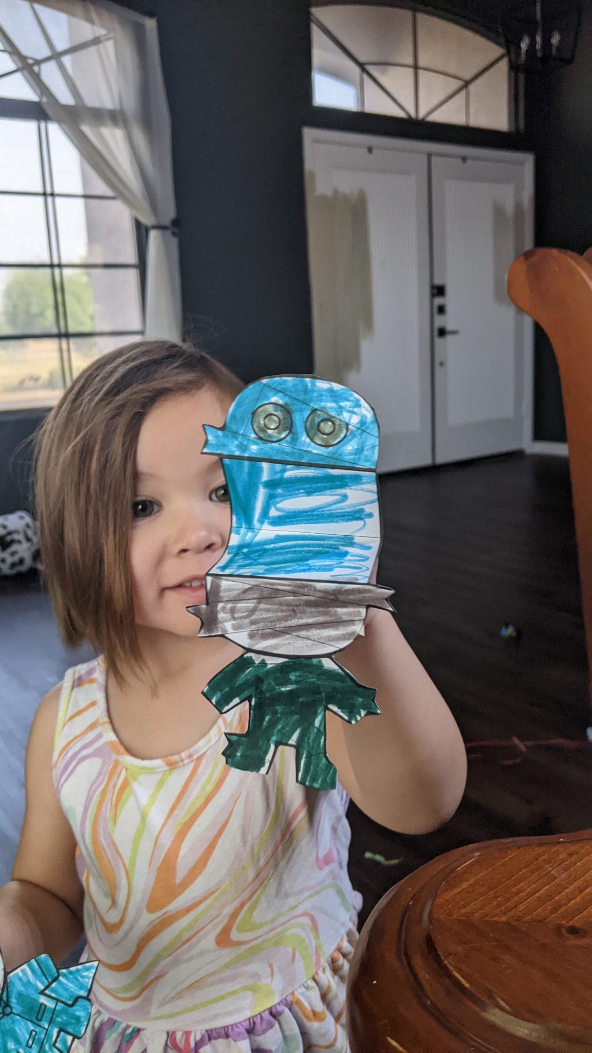 Mummy Puppet Craft for Kids: Free Printable Template Included ...