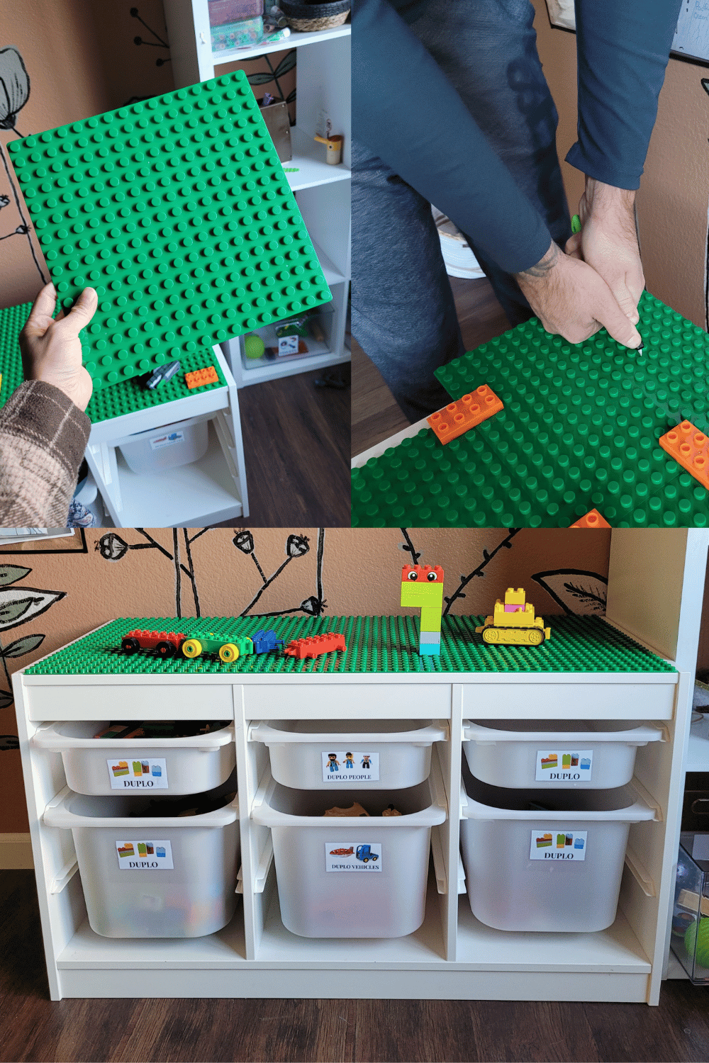 DIY Kids Lego Table: Ikea Trofast Lego Storage - Seasons of Amy