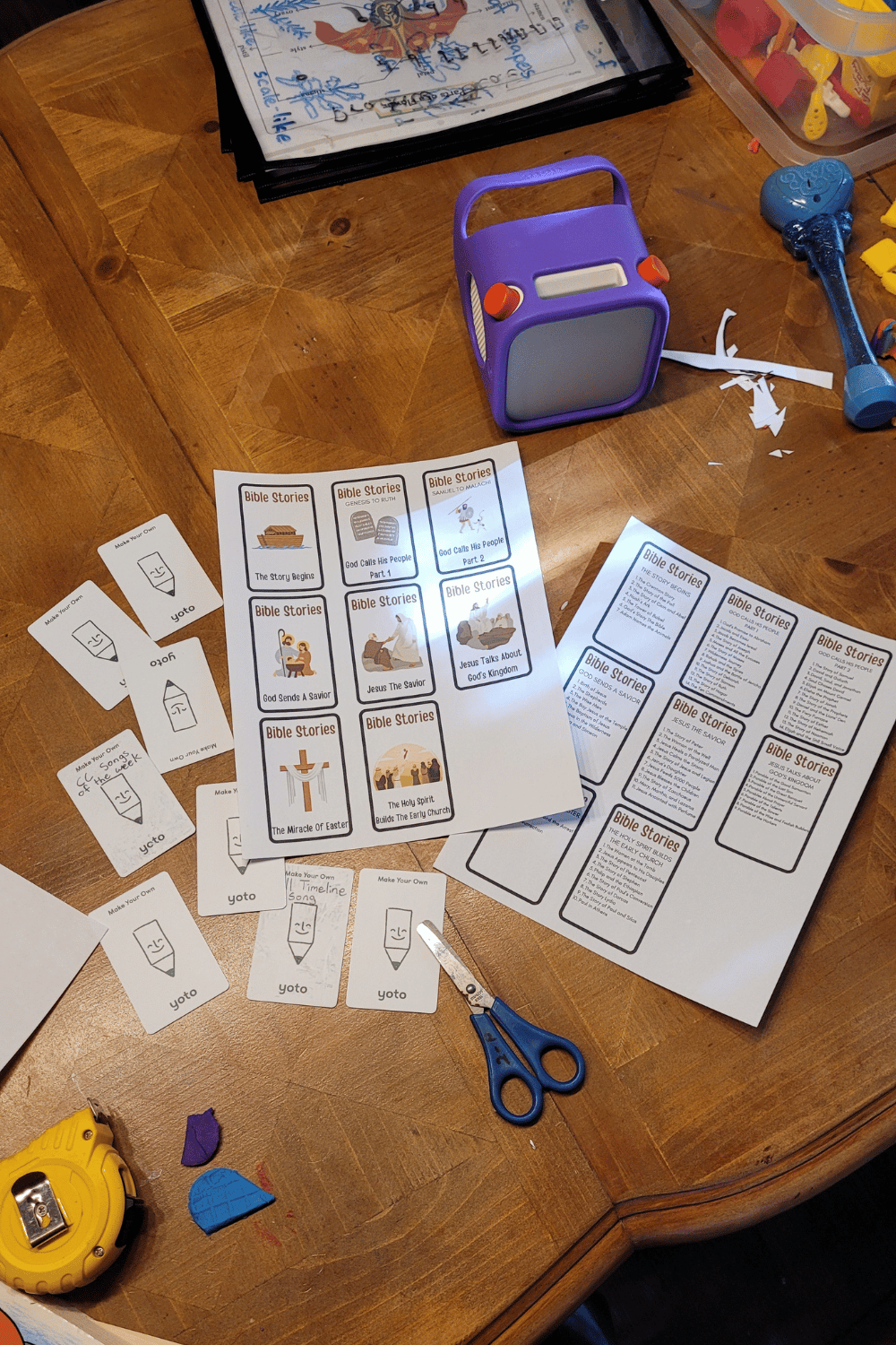 Make Your Own Bible Stories Yoto Cards (Free MP3s and Yoto Card ...